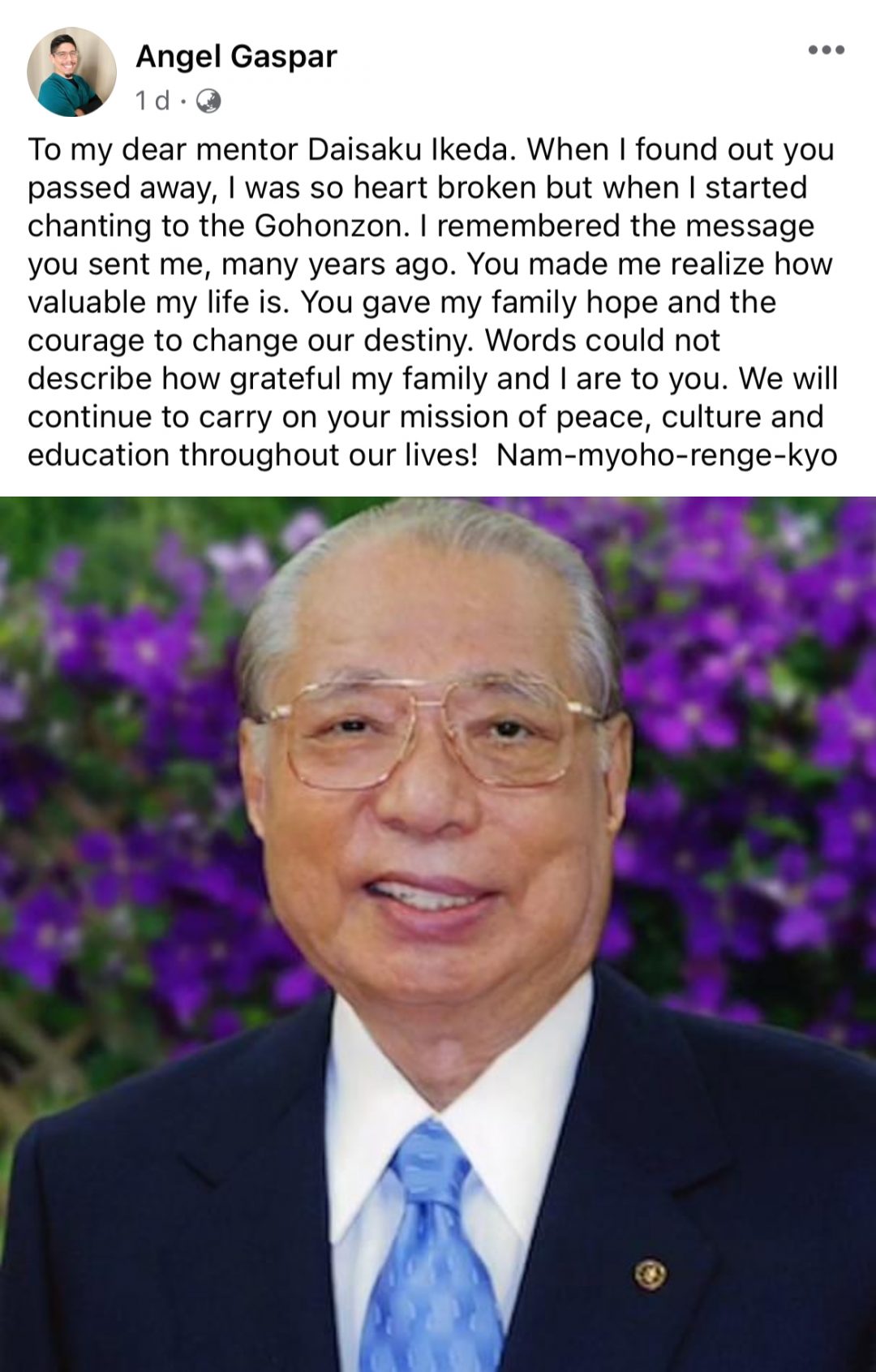 [NEWS] Disciple Words to Our Mentor Ikeda Sensei Around the Word [Part ...